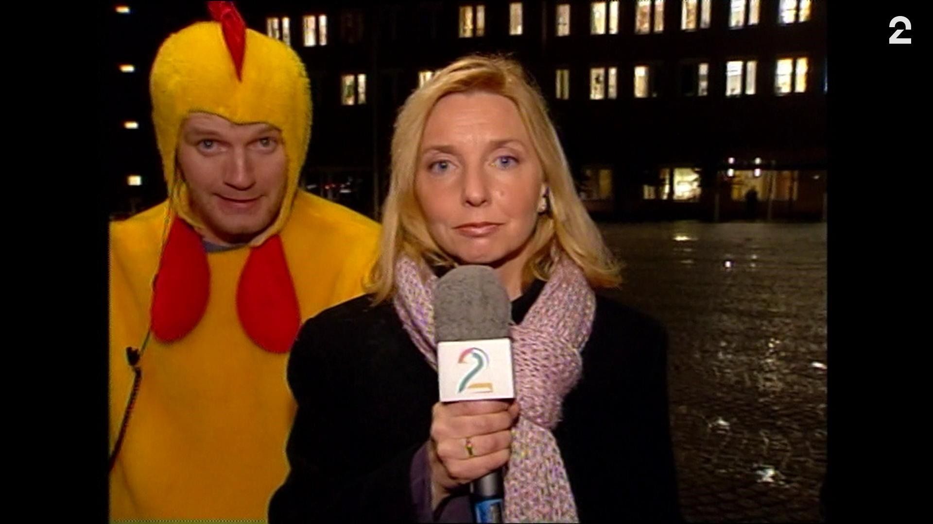 Kyllingstuntet: Her avbryter Bård Tufte Johansen direktesendingen til TV 2