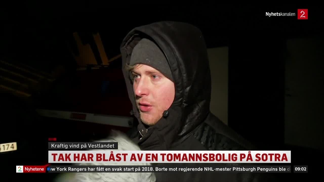 Kristoffer fikk sjokk: – Taket lå over bilene mine og pipen er forsvunnet