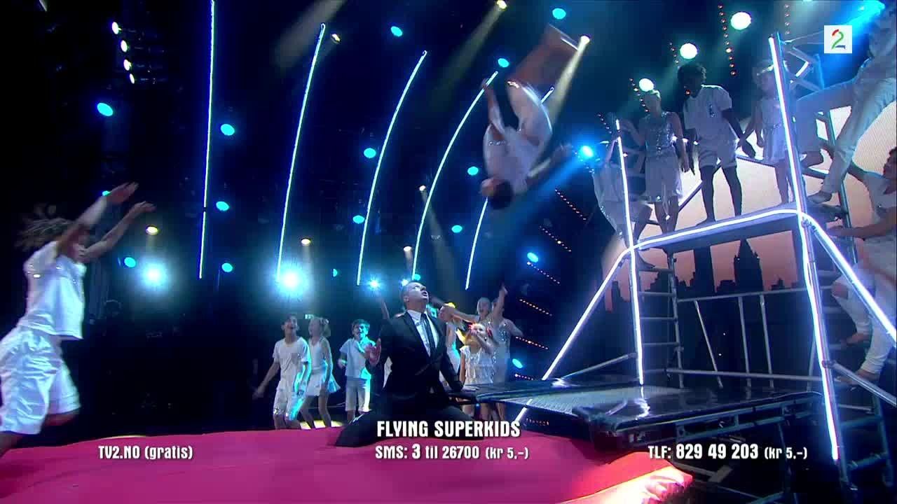 Flying Superkids gjør akrobatikk i Norske Talenter-semifinalen