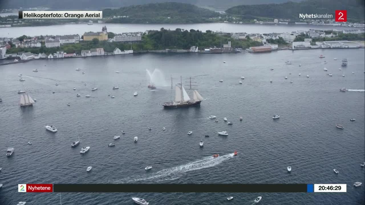 Verdens største seilskip i Ålesund