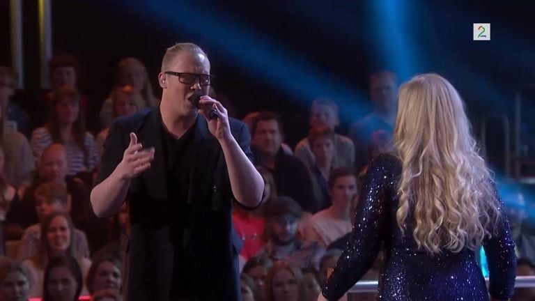 Kim Rune Hagen og Stine Jensen i The Voice-duell