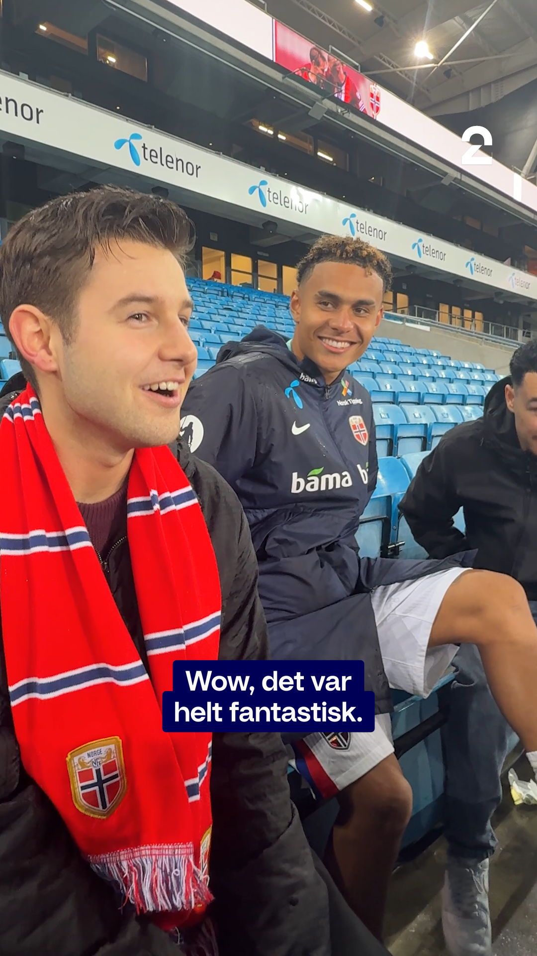 Knekker sammen av kompisen