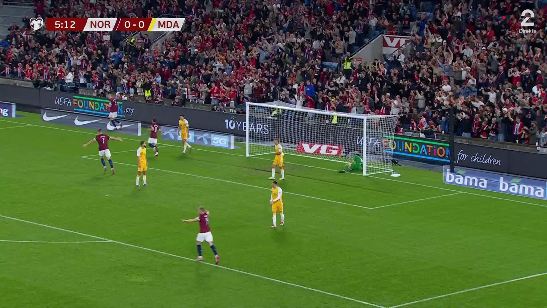 Norge 11 - 1 Moldova - Sammendrag