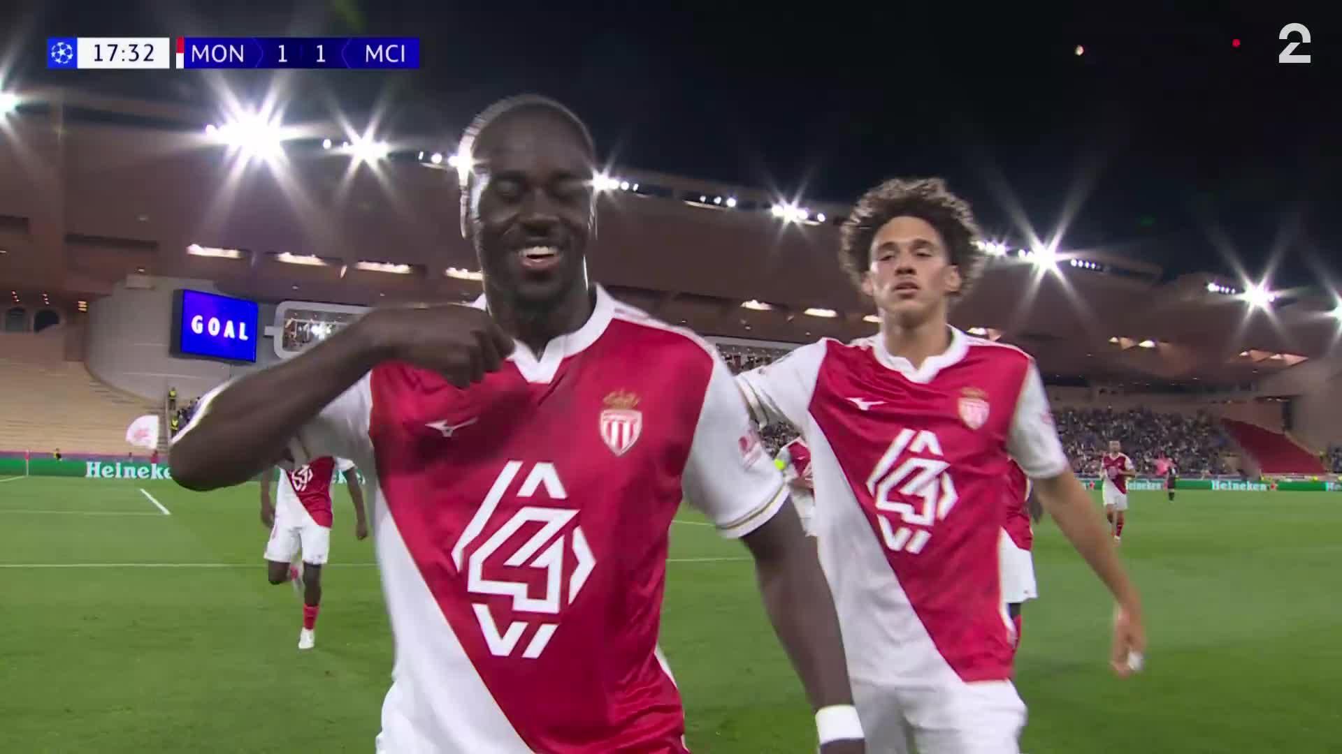 Monaco 2 - 2 Manchester City - Sammendrag