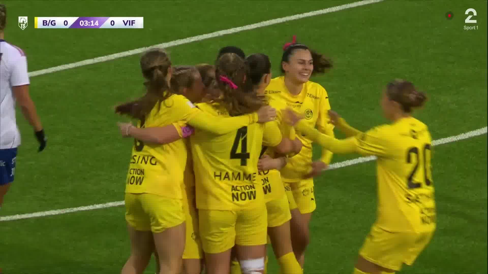 Bodø/Glimt og Vålerenga: Mål av Anna Johansen, 3. oktober 2025