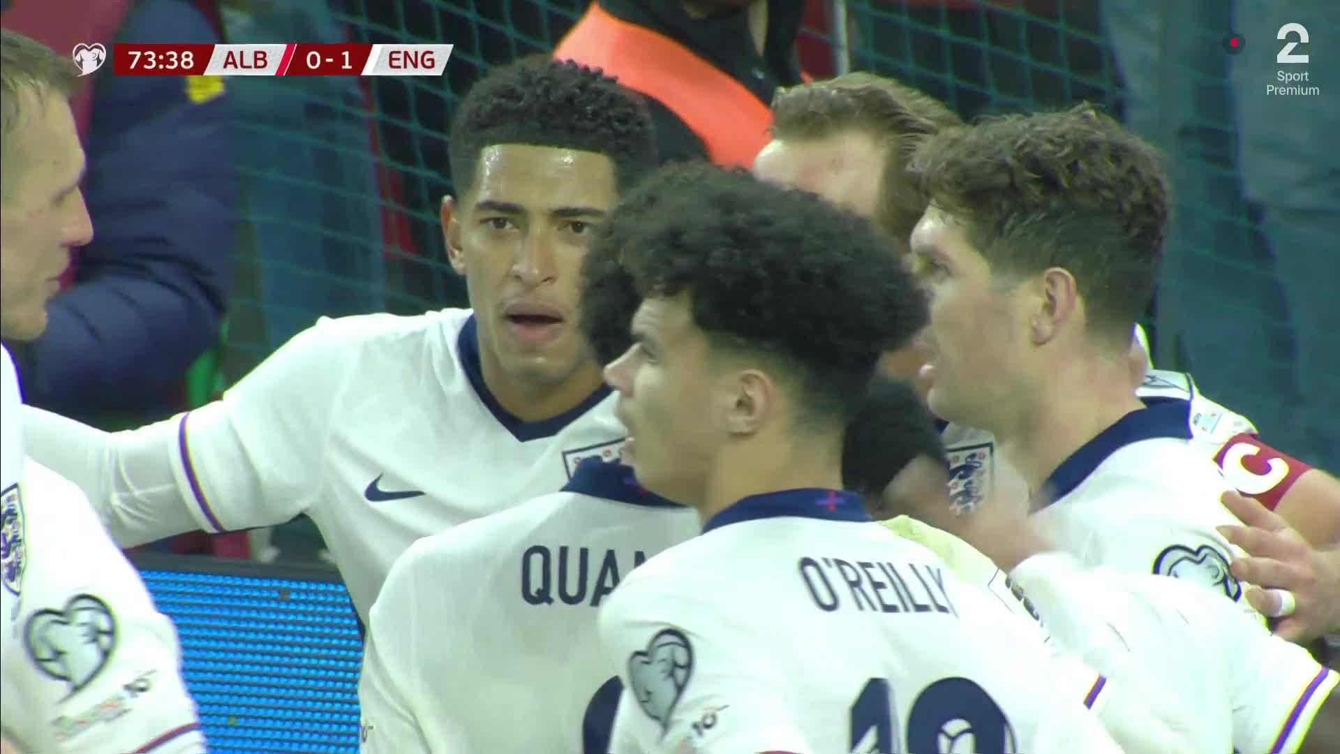 Albania og England: Mål av Harry Kane, 16. november 2025