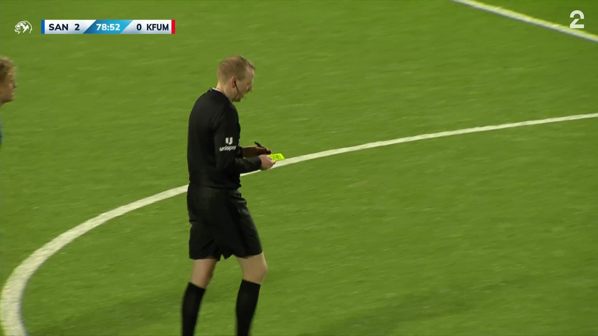 81’ - Gult kort til Marcus Melchior