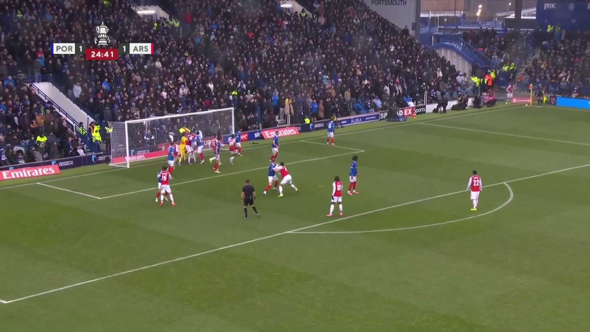 25’ - Mål av Gabriel Martinelli (1-2)