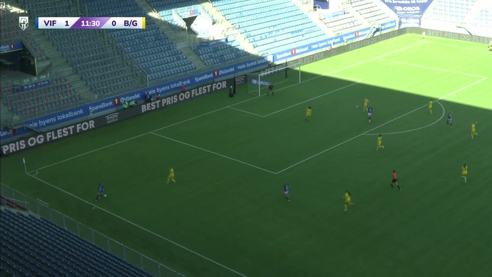 12’ - Mål av Eline Hegg (2-0)