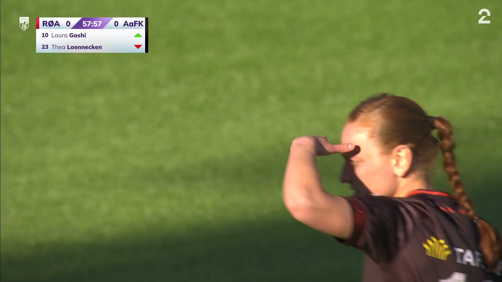 59’ - Mål av Casandra Lüthcke (0-1)