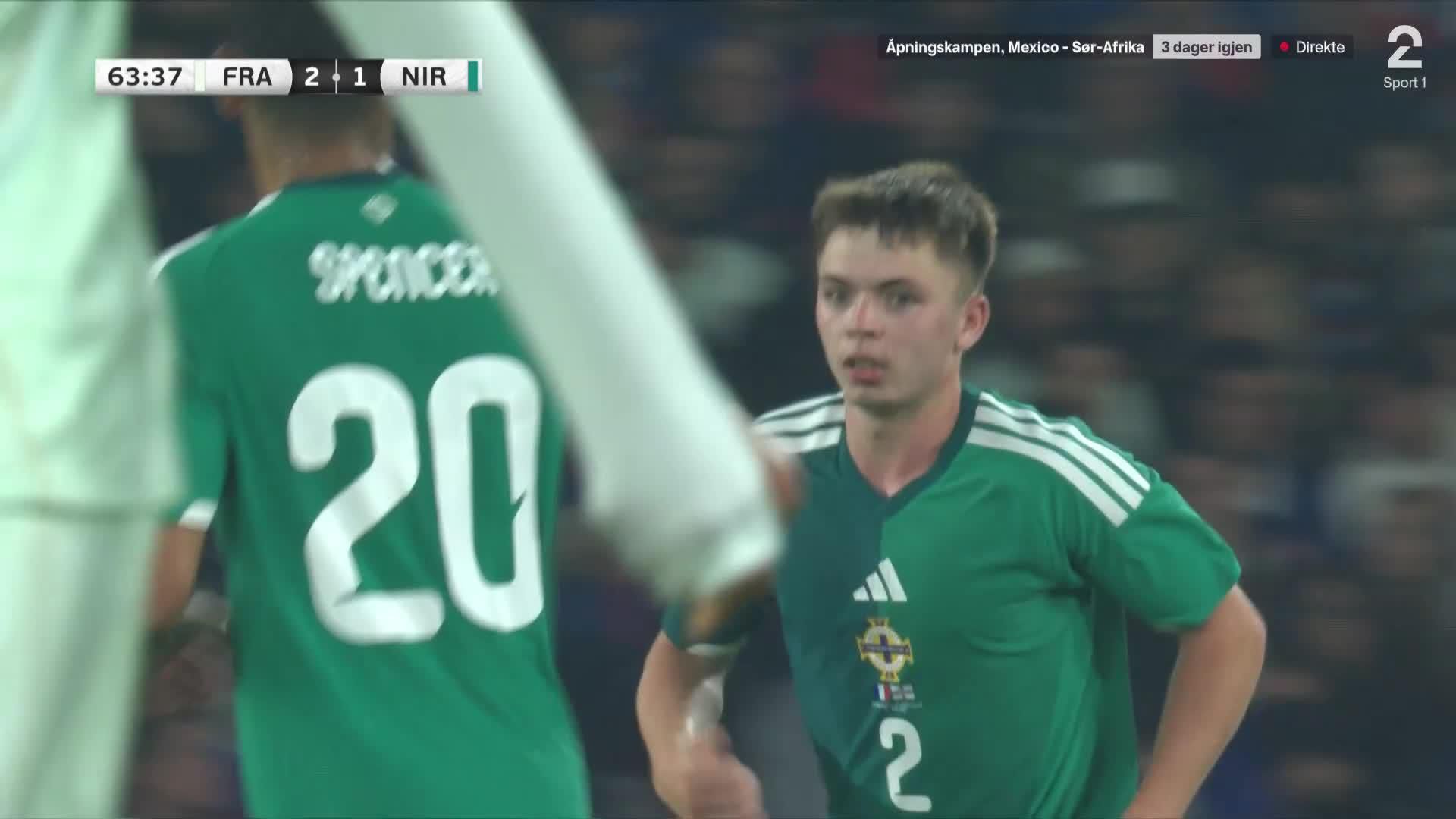 64’ - Mål av Patrick Kelly (2-1)