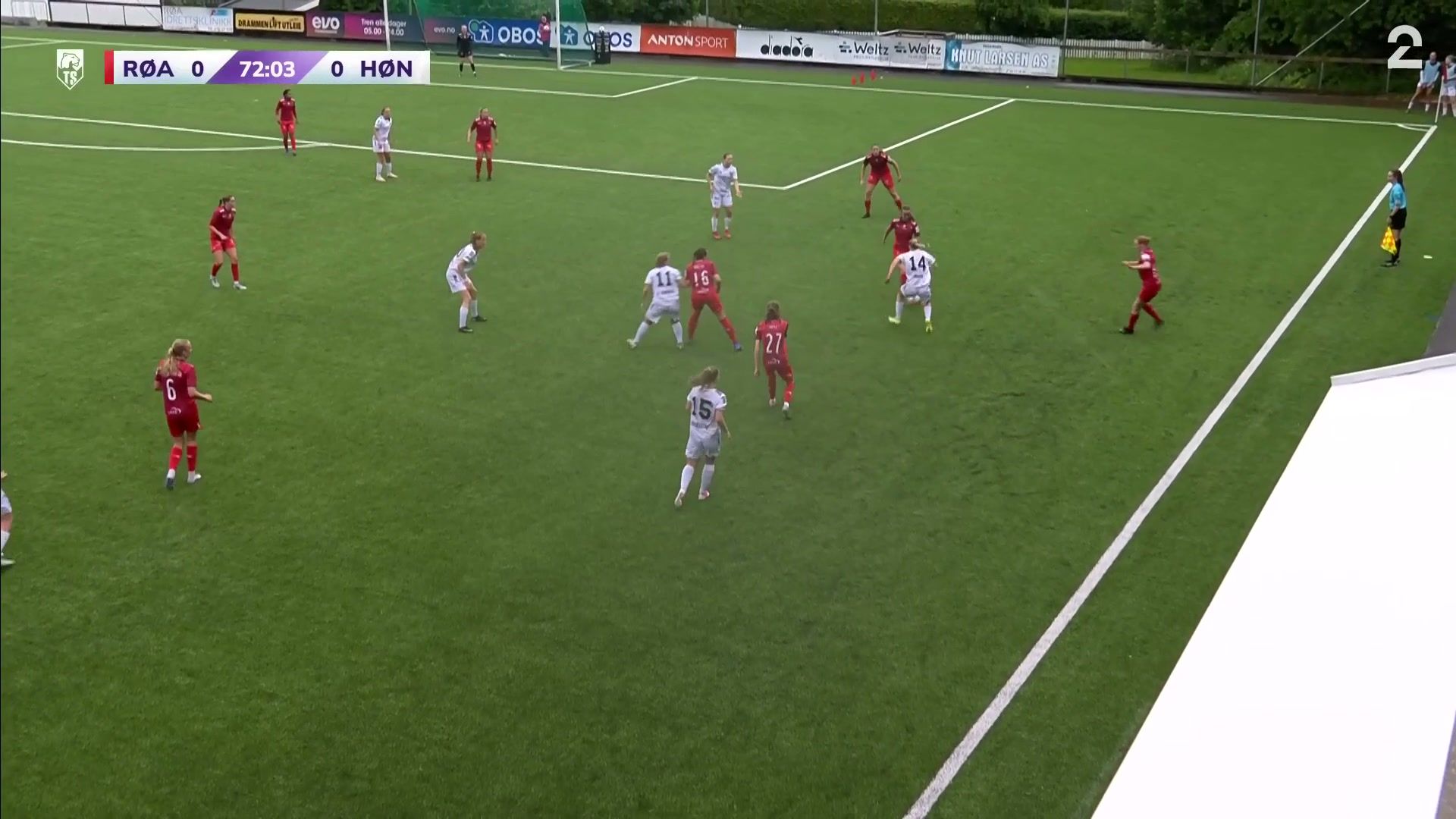 73’ - Mål av Julie Steen (1-0)